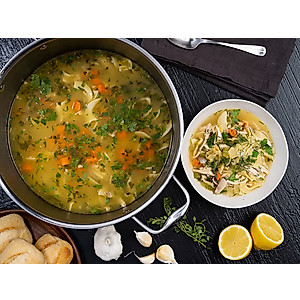 HexClad 4 Piece Hybrid Stainless Steel Cookware Set - 10 Quart Stockpot and 7 Quart Saucepan Pot, Easy to Clean, Dishwasher & Oven Safe, Non-Stick, Perfect for Soups, Stews and Boiling Seafood