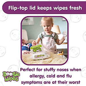 Baby Wipes by Boogie, Saline Wet Wipes for Nose, Face, Hand & Body, FSA/HSA Eligible, Made with Vitamin E, Aloe, Chamomile and Natural Saline, Unscented 30 Count Pack of 3