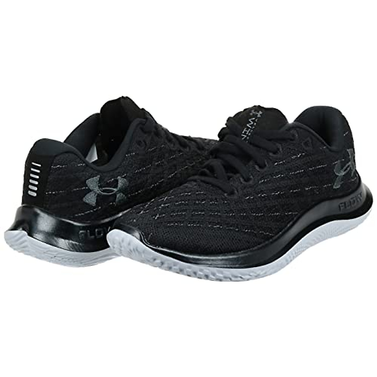 Under Armour Womens Flow Velociti Wind Synthetic Textile Black Black Trainers 8 US
