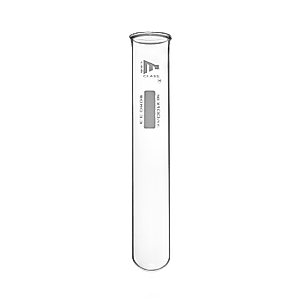 EISCO 48PK Test Tubes, 12mL, 16x100mm - Beaded Rim 1.2mm Thick Walls Marking Spot Borosilicate Glass- Eisco Labs