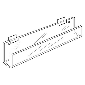 24" Slatwall Greeting Card Displays, Open Ends, Tilt, 62666