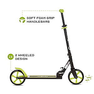 Voyager Big Wheel 2 Wheeled Kick Scooter Folding Scooter for Kids Large 200 MM Wheels, Easy & Portable Fold-N-Carry Design, Ultra-Lightweight, Comfortable & Safe, Durable & Easy to Ride