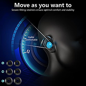 Bluetooth Earbuds Kurdene Wireless Earbuds with Wireless Charging case,Touch Control in Ear Bluetooth 5.0 Waterproof Headphones CVC 8.0 Noise Cancelling Earphone with Deep Bass Sound for Sports-Wathet