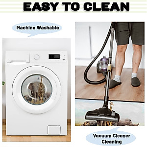 Pardick Rhinoceros Elephant Kitchen Rugs and Mats, African Animal Non Slip Washable Absorbent Area Rugs Anti Fatigue Kitchen Mat Memory Foam Doormat Runner Rug for Floor Kitchen Bathroom 39X20in