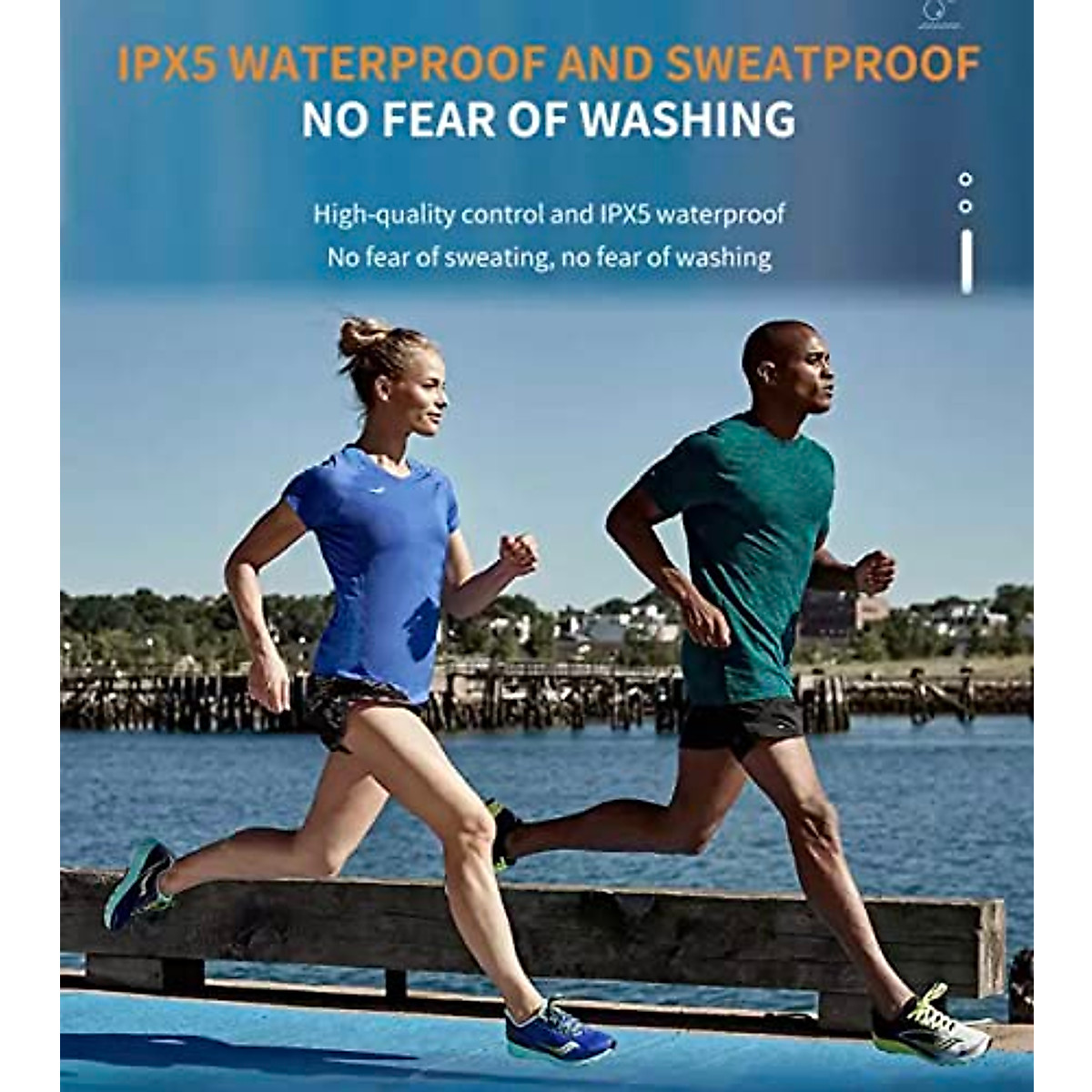 NeoPulse Pro Bluetooth Wireless Earphones | Waterproof Noise Cancellation Sweat Proof Wireless Earbuds | Pro Bluetooth Wireless Noise Cancelling Earphones (Black)