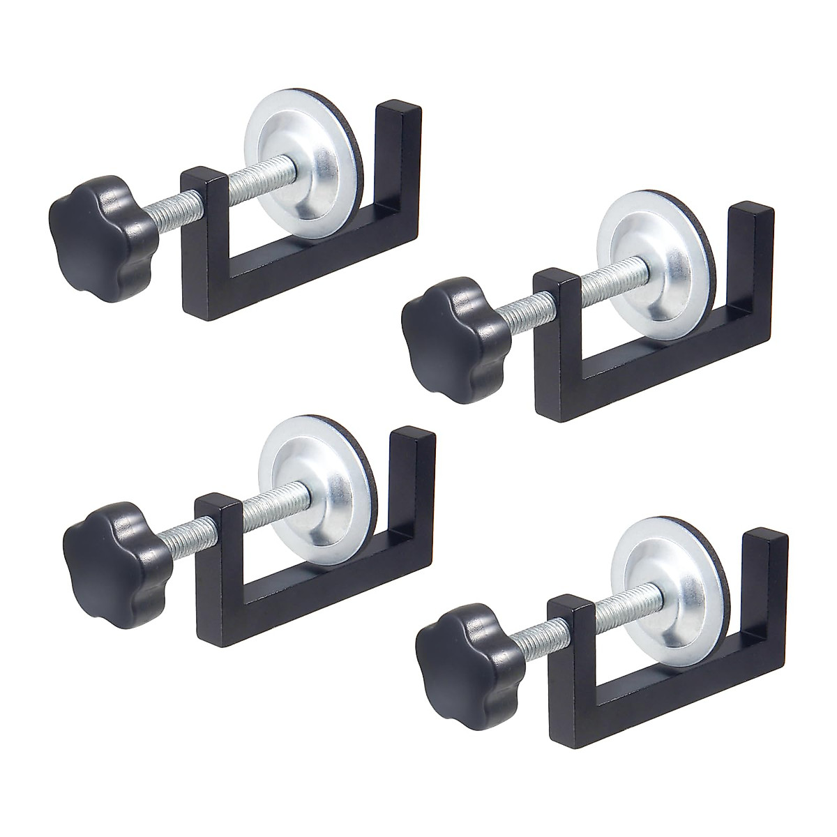 2.17in Adjustable Sectional Couch Sofa Funiture Clamps Outdoor Patio Furniture Clips for Outdoor Garden Rattan Aligment Rattan Furniture Clamps, 4Pieces