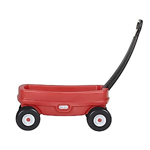 Little Tikes Lil' Wagon – Red And Black, Indoor and Outdoor Play, Easy Assembly, Made Of Tough Plastic Inside and Out, Handle Folds For Easy Storage | Kids 18