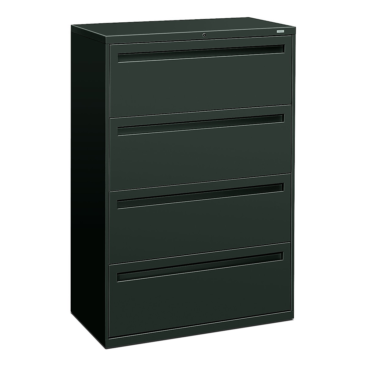 HON Brigade 700 Series Lateral File, 4 Legal/Letter-Size File Drawers, Charcoal, 36" X 18" X 52.5"