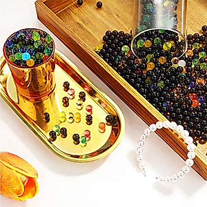EBOOT 20000 Packs Floral Water Pearls Gel Soil Water Crystal Beads Jelly Water Pearl Vase Filler (Black)