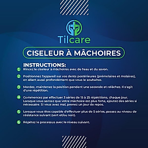 Tilcare Jawline Exerciser Jaw Exerciser for Men and Women That Helps to Workout Your Jaw, Neck and Tone Your face with Exercise - Face Slimmer That Will Chisel Your Jawline - Elite Level 70lb