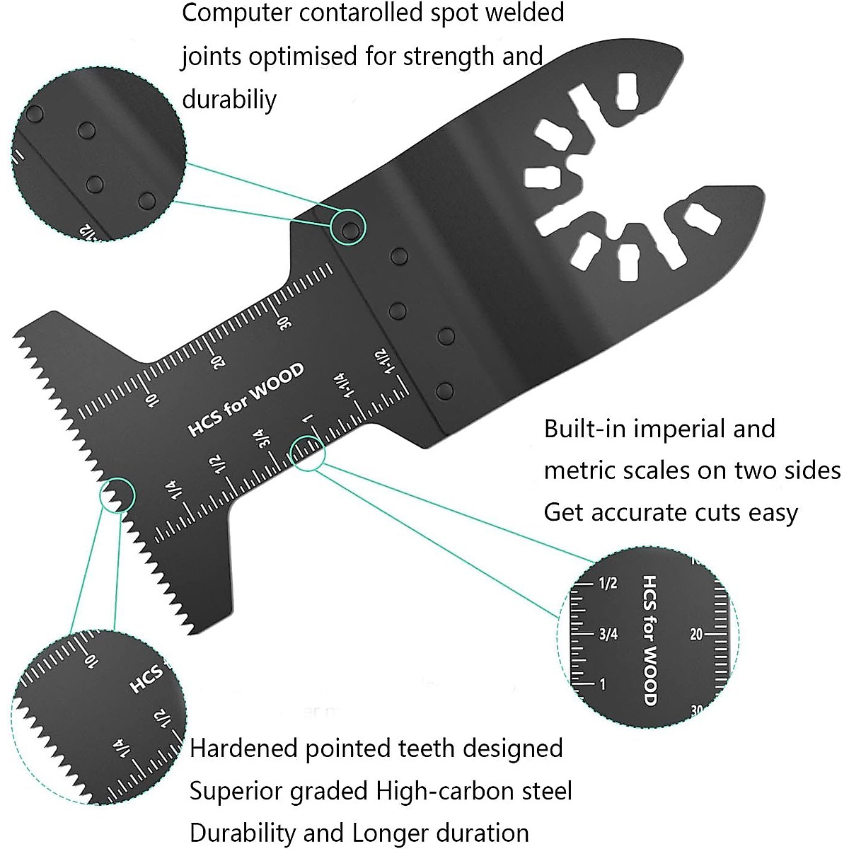 Protoiya 87 PCS Oscillating Tool Blades, Wood Metal Plastic Quick Release Oscillating Multitool Saw Blades Accessories with Sandpaper Compatible with Dewalt, Milwaukee, Makita, Ryobi, Rockwell, Bosch