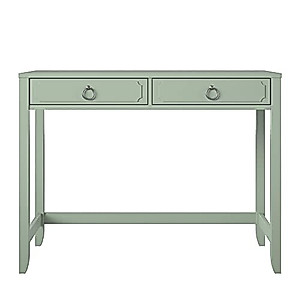 Novogratz Her Majesty 2 Drawer Writing Desk, Pale Green