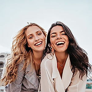 Suavell Best Friend Necklaces. Interlocking Circles, Sterling Silver Silver Chain Necklace. Open Circle Necklace for Women. Friend Gifts for Women, Birthday Gifts for Women, Soul Sisters, Gift Ideas