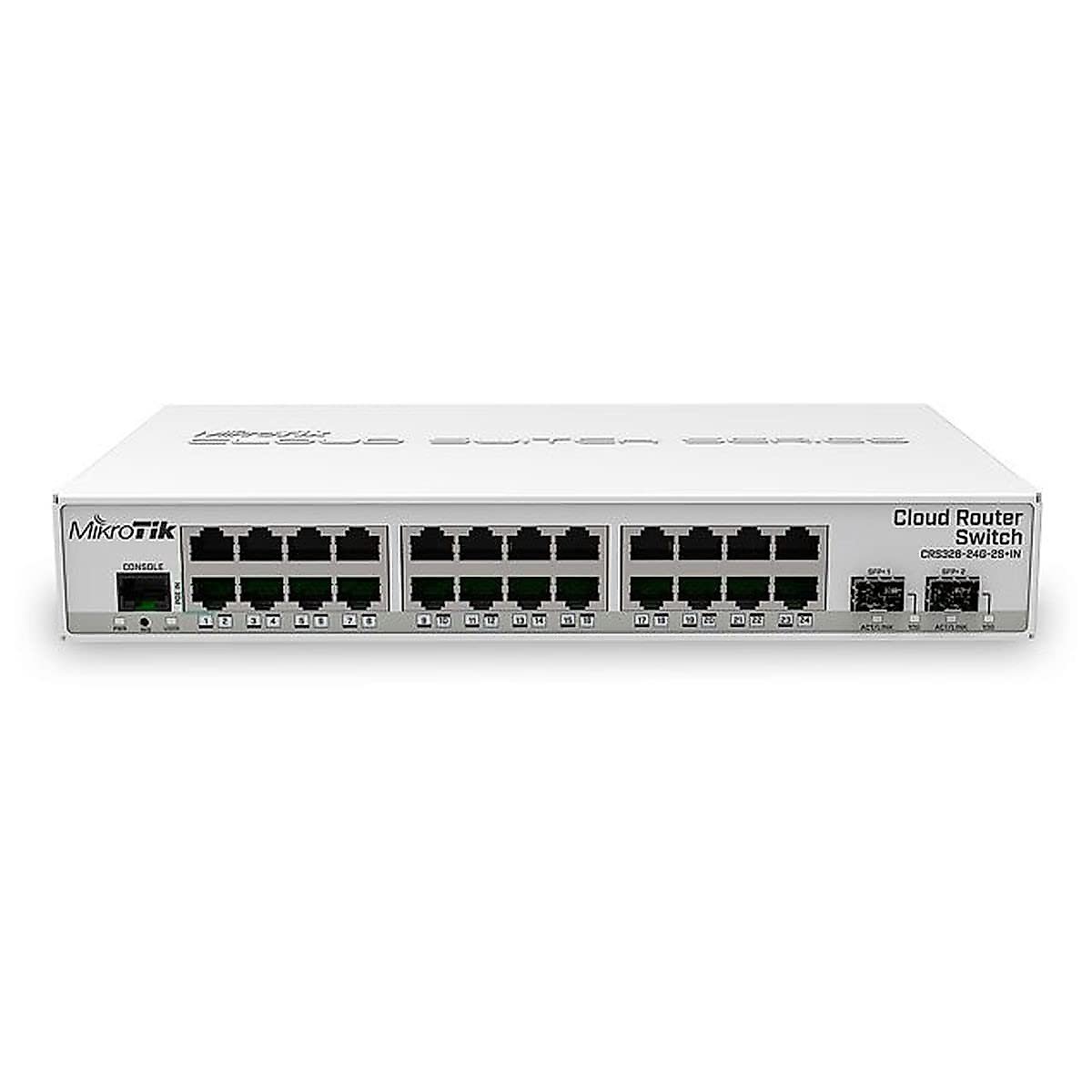 MikroTik Cloud Router Switch 326-24G-2S+in with RouterOS, W125742110 (326-24G-2S+in with RouterOS L5 License, Desktop case CRS326-24G-2S+in, Managed, Gigabit Ethernet)