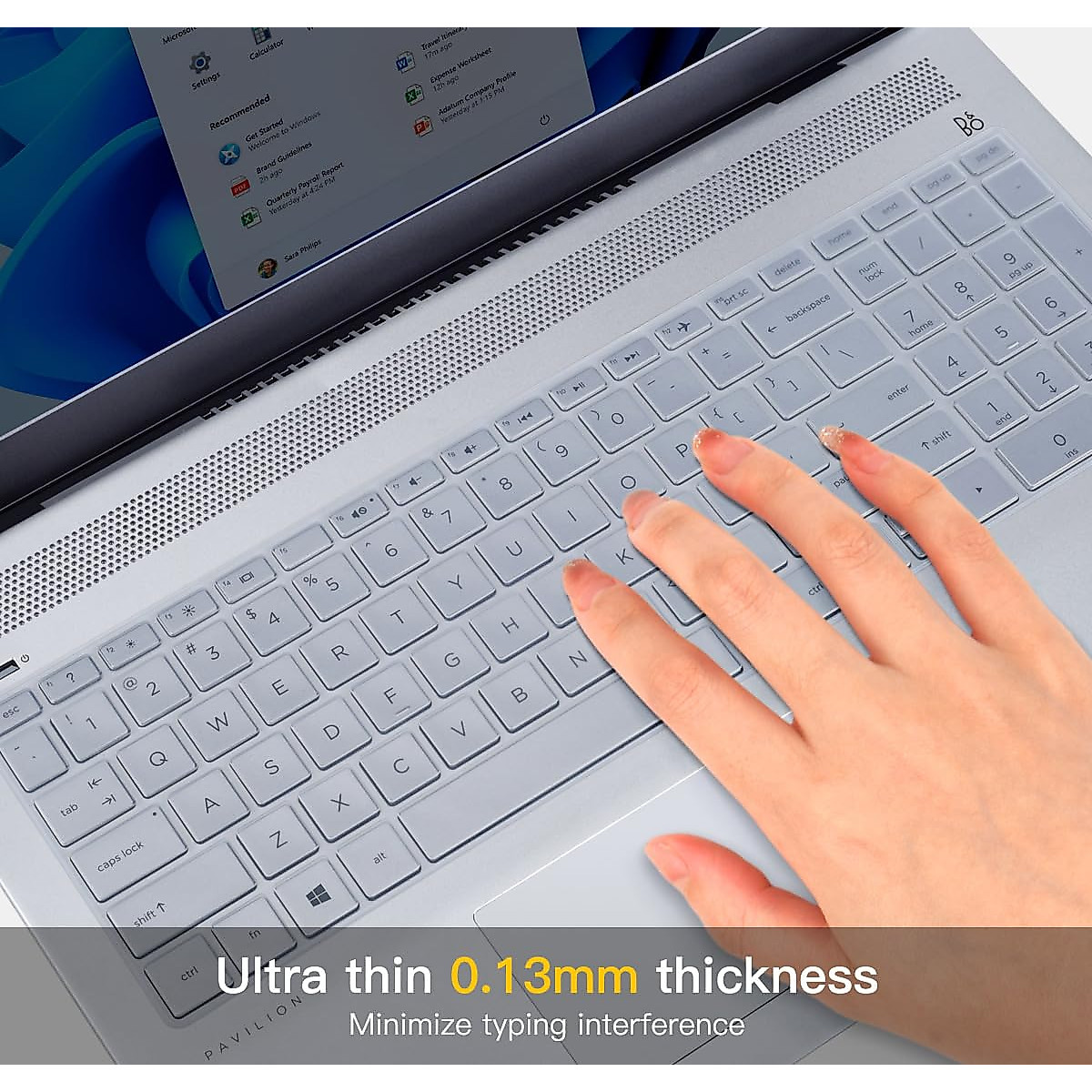 Keyboard Cover for HP Laptop 15.6 15-dw 15-dy 15-da/db 15-ef 15-bs/bw 15t 15z 15t-dy200 15t-dw300 15-db0011dx/HP Pavilion x360 15.6"/HP Envy 17 17.3 17t 17M 17-by 17-bs 17-bw/ca Keyboard Skin, Clear