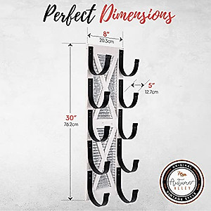 Autumn Alley Farmhouse Towel Holder, Rustic Wine Rack, Rolled Towel Rack, and Wine Holder for Farmhouse Bathroom Accessories Décor, Wall Mounted Towel Rack, Rustic White