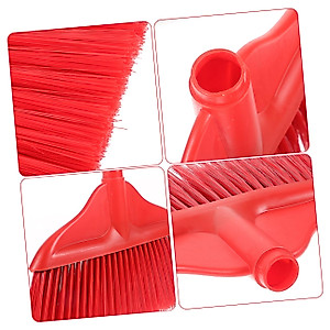 TOBBOMEY 2pcs Plastic Broom Head Outdoor Broom Head Floor Broom Head Broom Replacement for Broom Refill Broom Head Sweeper Head for Clean Home Accessory Household Broom Part Red