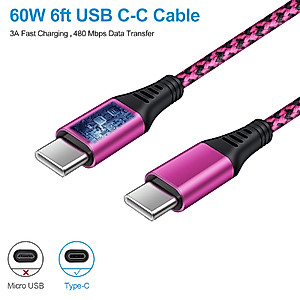 USB C Power Adapter Fast Wall Charger Compatible iPhone 15 iPad Pro 2021/2020/2018 11"/12.9", iPad Mini 6, iPad Air 4, Samsung Galaxy A03s,A53,A73,S22,A52,20W PD Charger Block 6FT Type C to C Cable