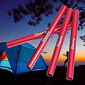 Tent Pole Repair Splint Tube Kit, 4Pcs Aluminium Alloy Spare Repair Tube for Diameter 7.9-8.5mm Tent Pole