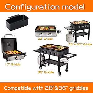 JAQKITU Drip Catcher Cup for Blackstone Griddles Accessories, Grill Collection Pan Drip Tray Replacement Part for Blackstone 28 inch 36 inch Professional Flat Top