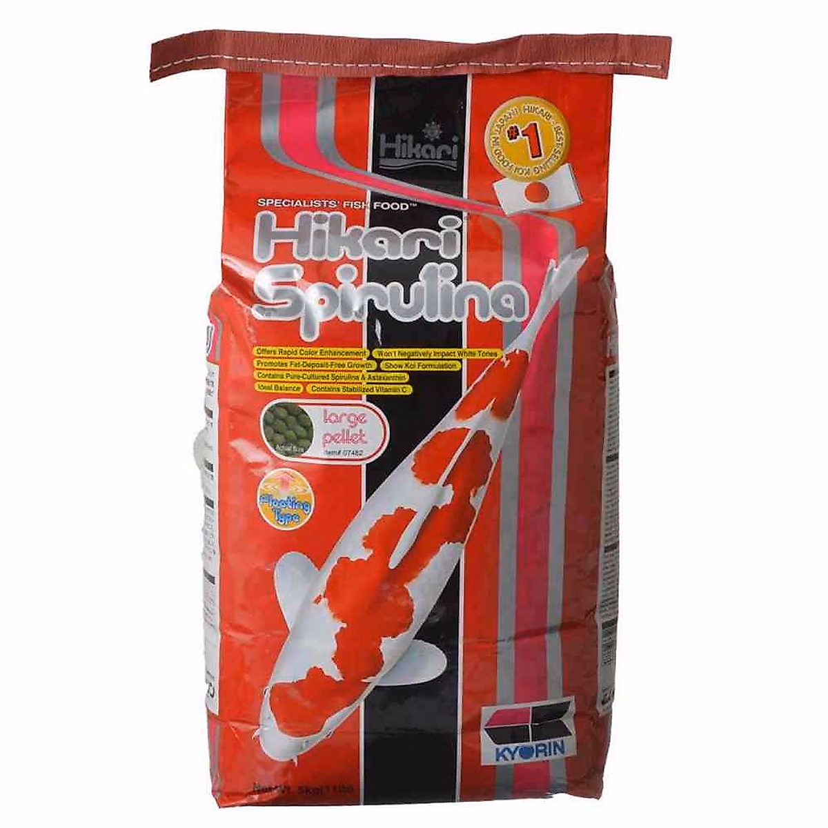 Hikari 11-Pound Spirulina Floating Pellets for Pets, Large