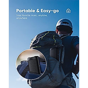 Bluetooth Speaker, IPX5 Waterproof Speaker with HD Sound, Up to 24H Playtime, TWS Pairing, BT5.3, Portable Wireless Speakers for Home/Party/Outdoor/Beach, Electronic Gadgets, Birthday Gift (Black)