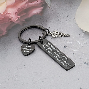 ENSIANTH Preceptor Gift Preceptor Keychain Nurse Preceptor Gift Teacher Preceptor Gift Best Preceptor Ever Gift (Preceptor Keychain BLK)