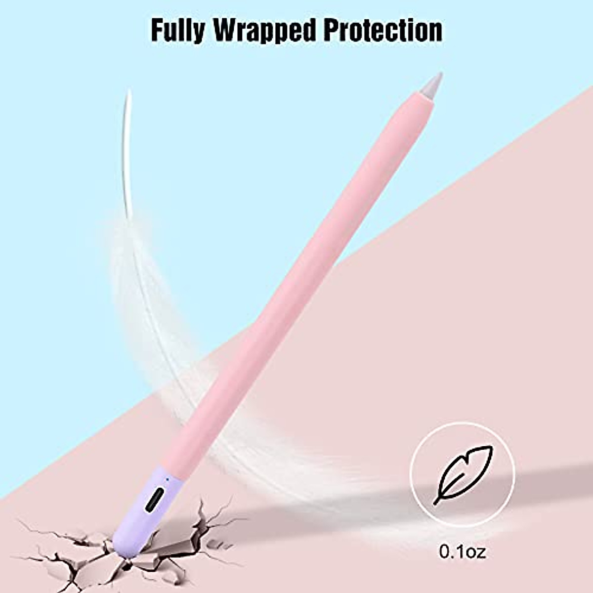 Case for Stylus Pen Silicone Stylus Pen Cover Holder Anti-Slip Stylus Pen Sleeve Compatible with Type C Charging Port Stylus Pen