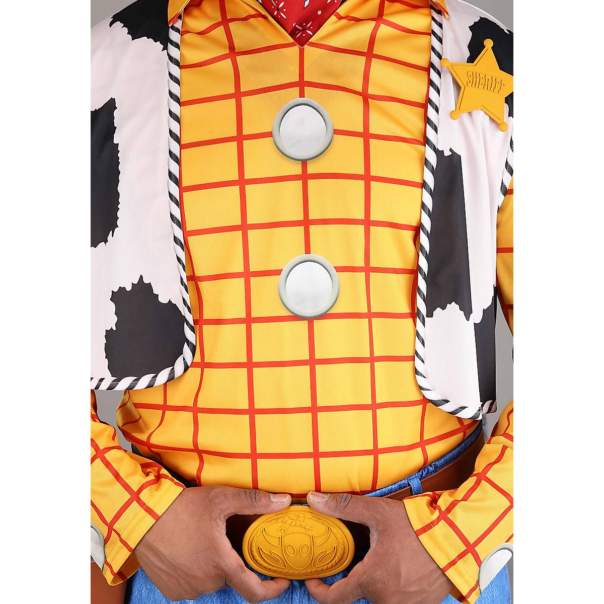 Fun Costumes Disney Plus Size Woody Toy Story Halloween, Adult Deluxe Cowboy Outfit for Men (3X)