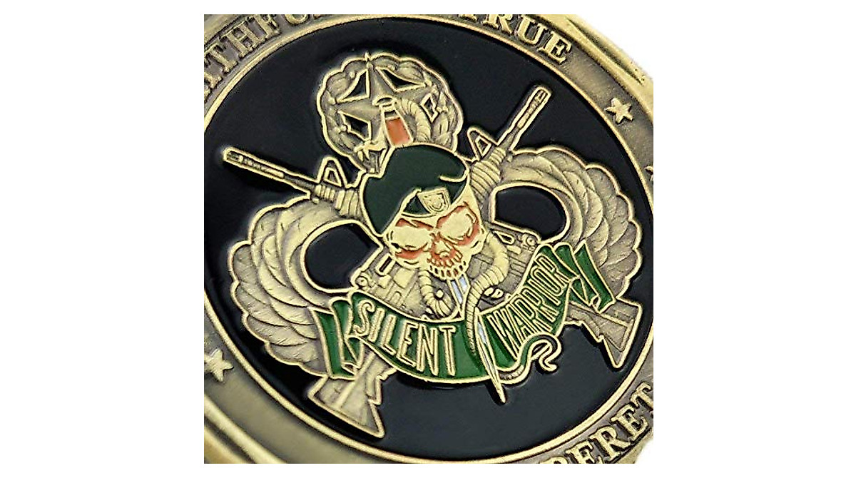 Green Beret Challenge Coin | Faithful and True Design