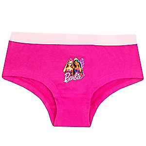 Barbie Underwear | Girls Cotton Underwear| Pack of 5 Girl Panties Multicolour 8 Multicolor