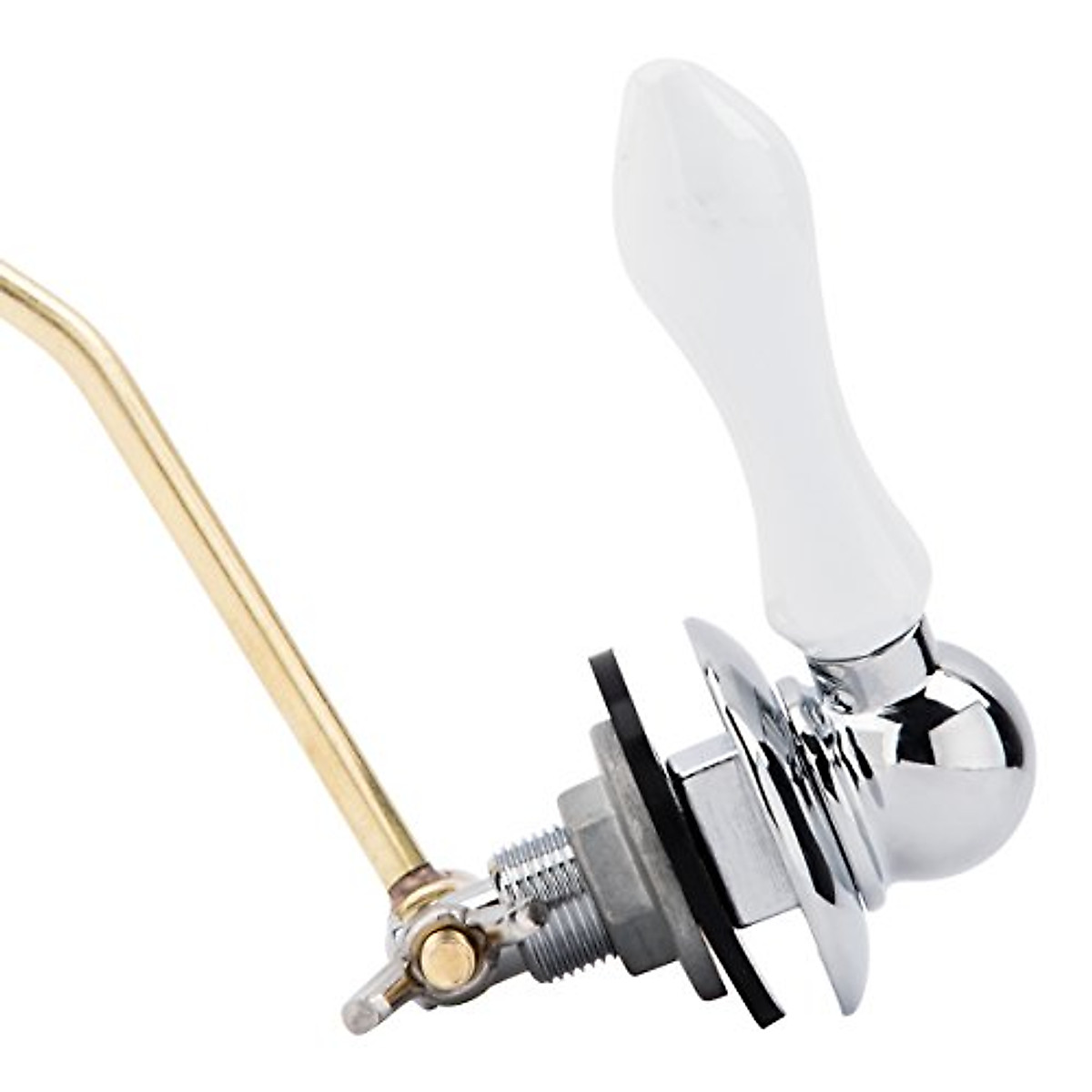 Toilet Handle Replacement Flush Lever - by LDR Global, Repair Replace Tank Flush Handles with Matching Bath Decor Parts, Universal Mount Fits Front Side and Angle Mounts