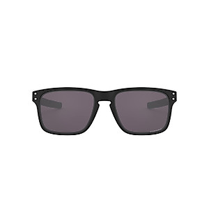 Oakley Men's Oo9384 Holbrook Mix Rectangular Sunglasses, Matte Black/Prizm Grey, 57 mm