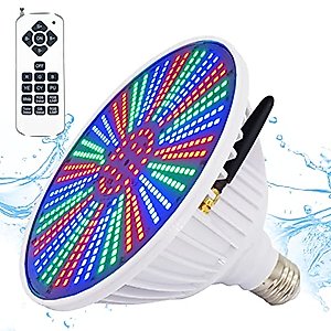 Pool Lights for Inground Pools, 120V 45W Color Changing Pool Light Bulb with Remote Control, Replacement Bulb for Pentair, Hayward and Other E26 Screw in Type Bulbs