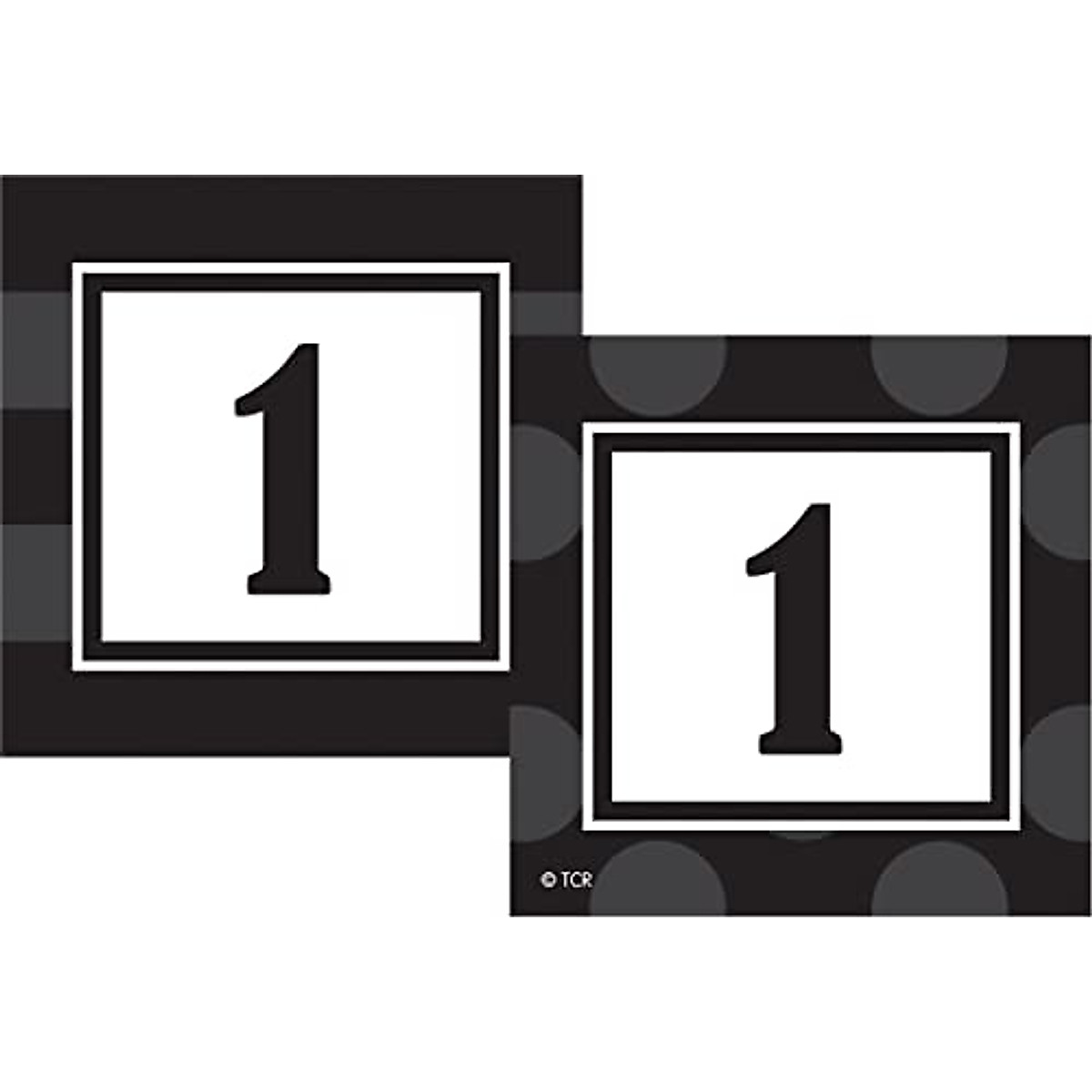 Teacher Created Resources Black Sassy Solids Double-Sided Calendar Cards