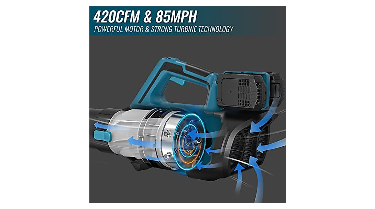 WESCO 40V Max Cordless Leaf Blower - Powerful, Lightweight & Eco-Friendly