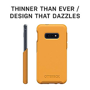 OtterBox Galaxy S10e Symmetry Series Case - BLACK, ultra-sleek, wireless charging compatible, raised edges protect camera & screen