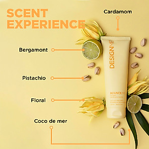 BOUNCE.ME Curl Balm by DESIGNME | Curl Cream for Curly Hair with Nourishing Argan Oil | Wave, Coil, and Curl Defining Cream | Sulfate Free and Paraben Free Curling Cream for Curly Hair, (8.5 Fl Oz)