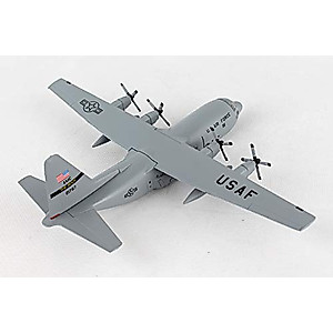 Daron Worldwide Trading Postage Stamp USAF C-130 1/200 Spare 617 Airplane Model, White