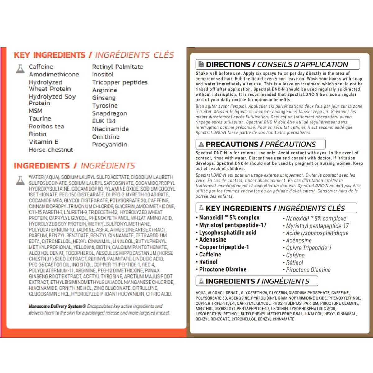 DS Laboratories Revita Shampoo & Spectral.DNC-N Hair Serum - Hair Thickening Shampoo & Hair Growth Serum for Hair Loss, Sulfate Free Shampoo, Hair Regrowth Serum, Thinning Hair Growth Products