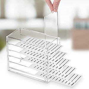 Nicunom 2 Pack 5 Layers Clear False Eyelash Organizer Case, Acrylic Eyelash Storage Box Eyelashes Holder Case False Lashes Display Container Makeup Storage for Grafting Eyelash Extension