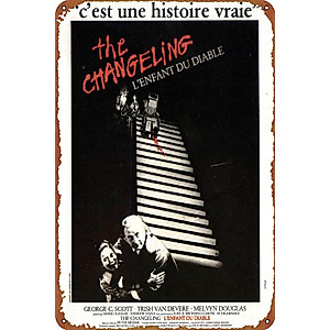 The Changeling Professional Tin Poster- Ideal Wall Decor for Bars, Cafes, Offices, Restaurants, Homes, Gardens, Shops, Clubs - 12 X 8 Inches