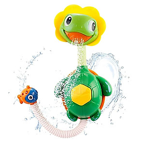 Turtle Baby Bath Toys Spray Bathing Tub Fountain Toys for Kid Hand Shower Floating Bathtub Shower Pool Bathroom Toy for Baby Toddler Infant Kids