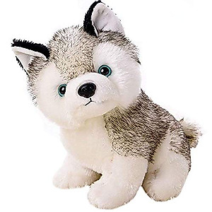 Plush Husky Dog Stuffed Animal Puppy Toys GiftsPuppy plush doll dog simulation doll, soft decorations and lovely gifts for girls and boys on birthdays and children's day