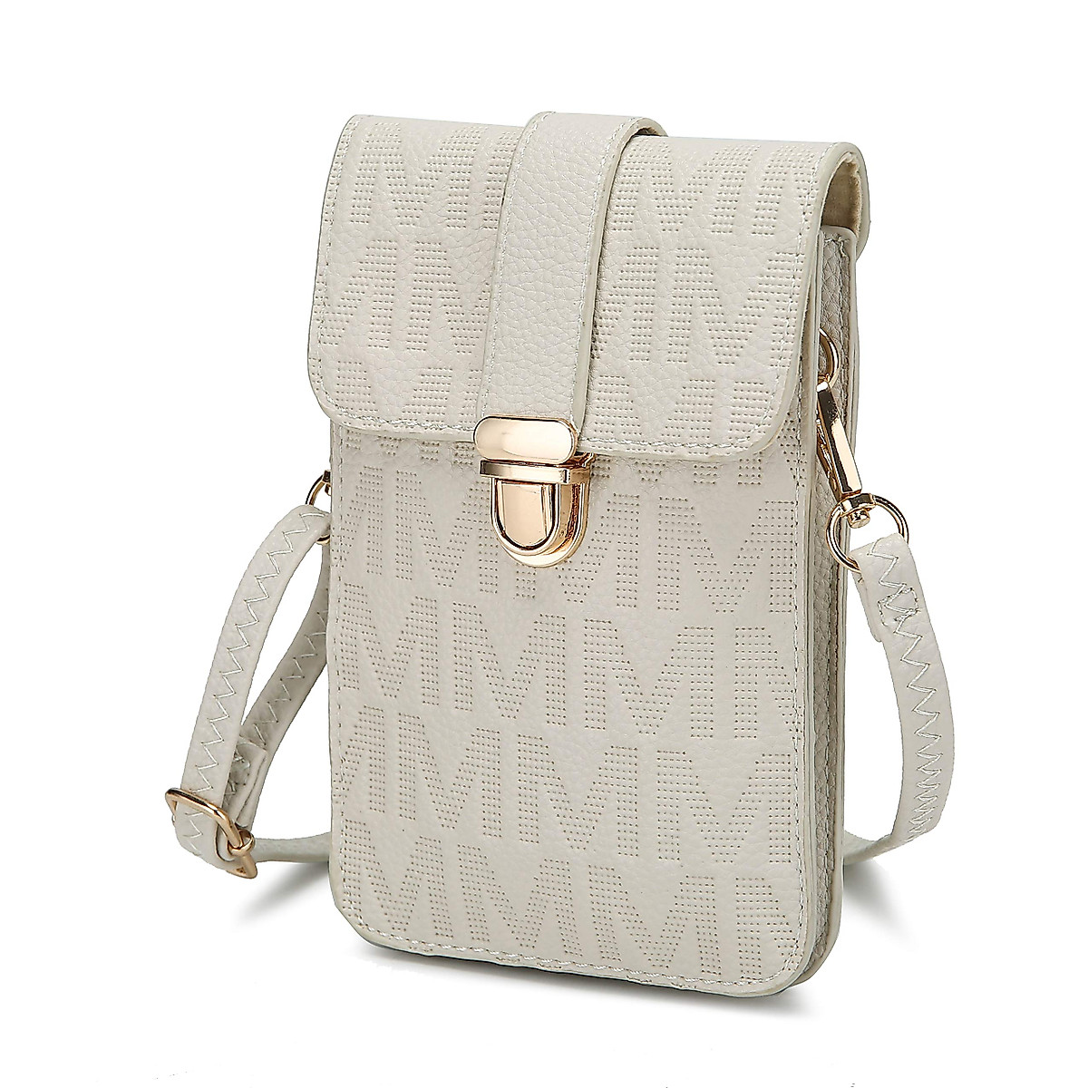 MKF Small Crossbody Cell Phone Purse Wallet for Women – PU Leather Cellphone Bag – Case with Shoulder Strap