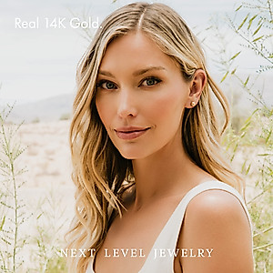 Next Level Jewelry 14K Yellow Gold Polished Ball Stud Earring, 3MM-8MM, Real Gold Post Earrings for Women