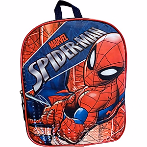 Fast Forward Spider-Man 11" Mini Backpack (Navy Blue-Red)
