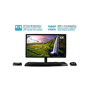 Shuttle Mini PC Intel i3 Windows 10 Home | 8GB RAM | 240GB SSD | Mini Desktop Computer | HDMI, Mini DisplayPort | | Wi-Fi 2.4/5G | Bluetooth | Gigabit Ethernet | 4K Supported | SD Card Reader