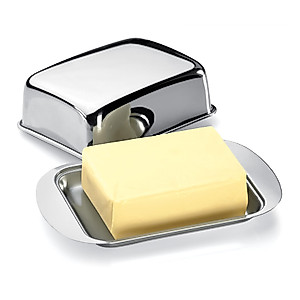 Tescoma 428630.00 Butter Dish with lid, stainless steel, for refrigerator