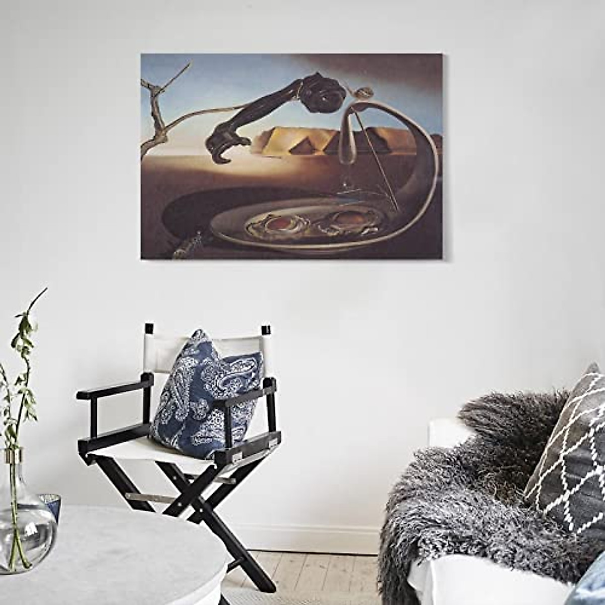ZOW ZOW MEN Salvador Dali The Sublime Moment Surrealism Dalí Canvas Poster Wall Art Decor Print Paintings for Living Room Bedroom Decoration Frame:12x18inch(30x45cm)